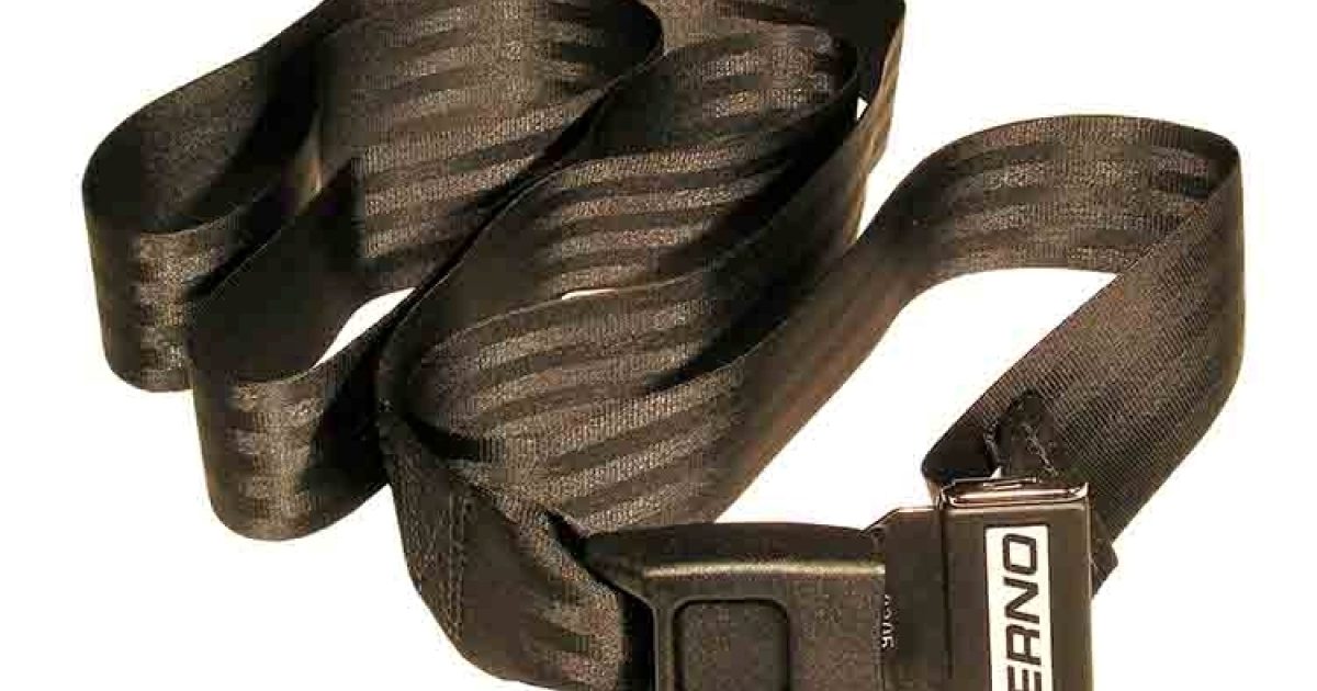 Belt entirely metal buckle black 5x213cm | Ferno Norden