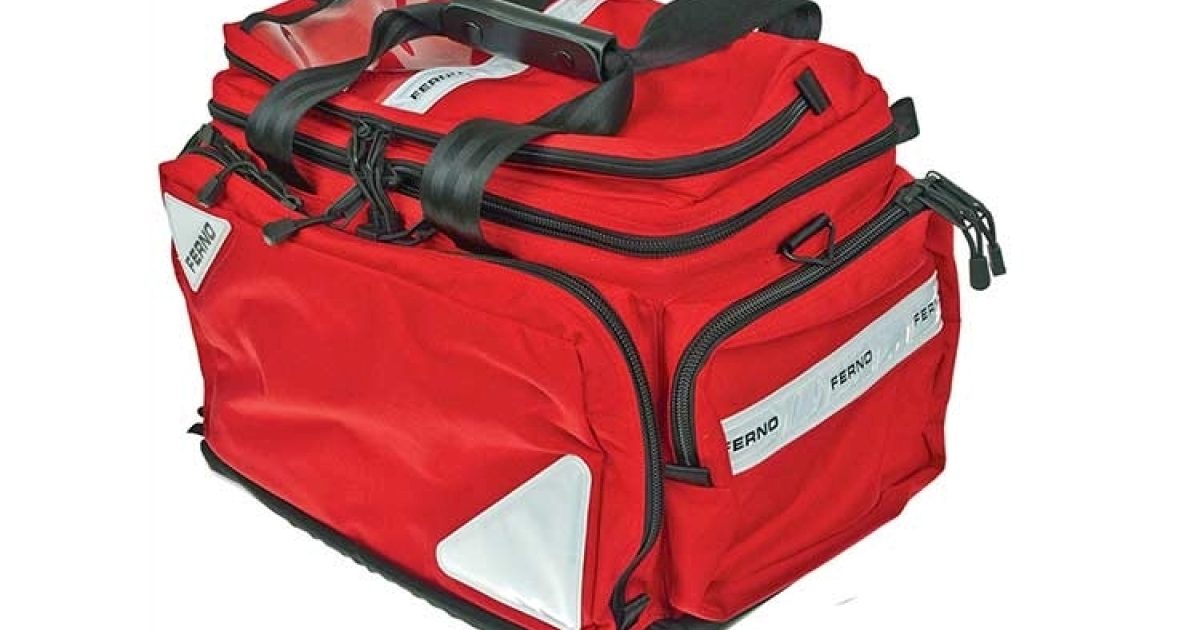 Emergency bag, complete trauma bag incl. mini kits, Red | Ferno Norden