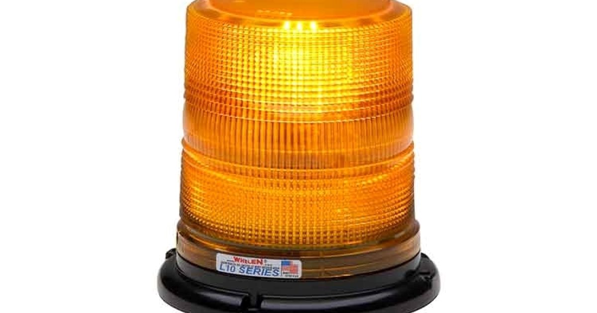 L10 Amber, Low Dome, Perm/Pipe Hook Mount, 12 VDC | Ferno Norden