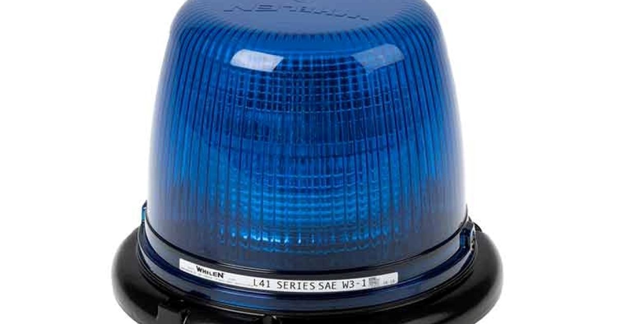 Whelen L41 Super-LED, Permanent Mount, 12V/24V, Blue | Ferno Norden
