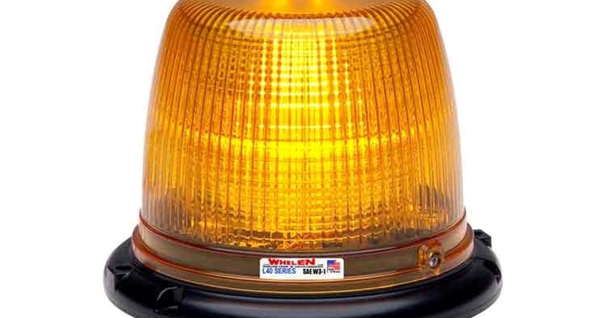 Whelen L41 Super-LED, Magnetic/Vacuum Mount, 12V/24V, Yellow | Ferno…