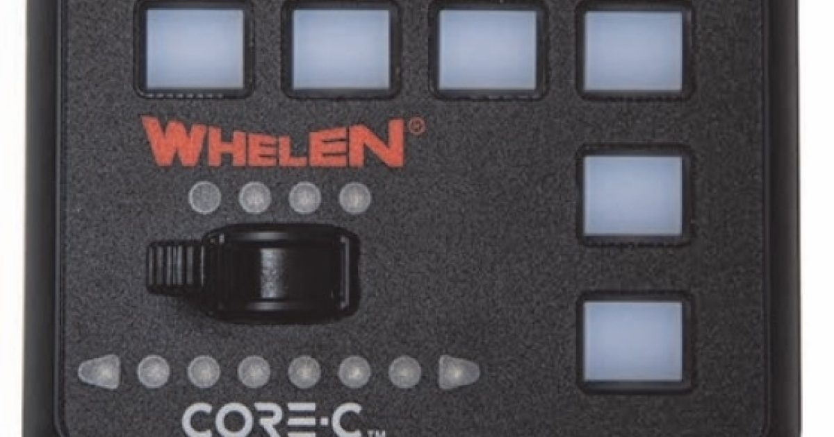 Whelen CenCom Core-C, kontrollpanel, sort | Ferno Norden